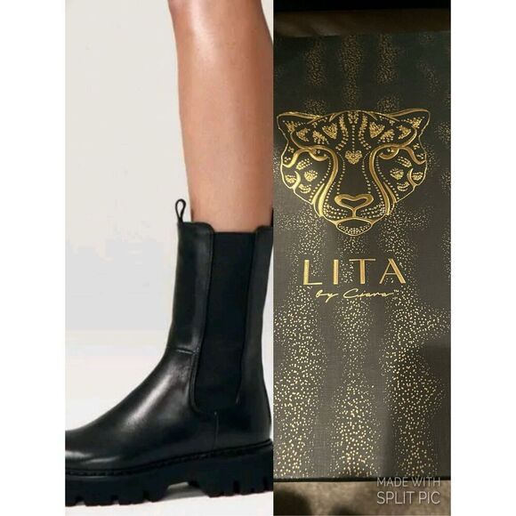 Lita by Ciara | Shoes | Lita By Ciara Chelseaboot Tall Black Leather ...